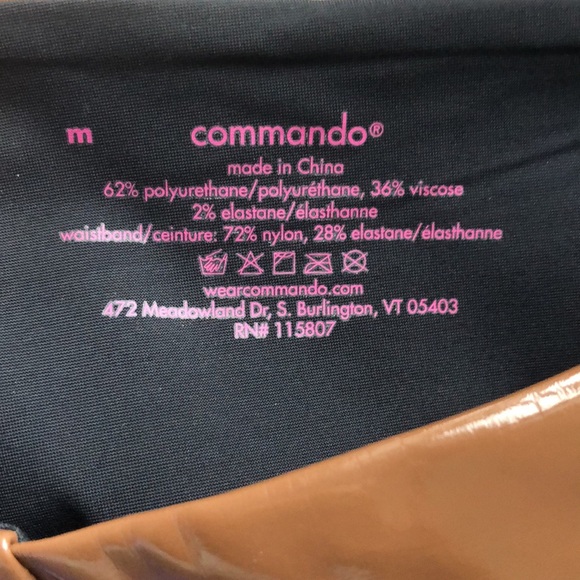 Commando | Pants & Jumpsuits | Commando Faux Patent Leather Leggings In ...